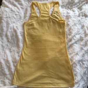 Ya Los Angeles | Tops | Embellished Yellow Ribbed Tank Top | Poshmark
